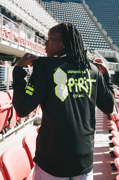 Washington Spirit Graffiti "S" Nike Crew Sweatshirt - Black – Washington Spirit Shop