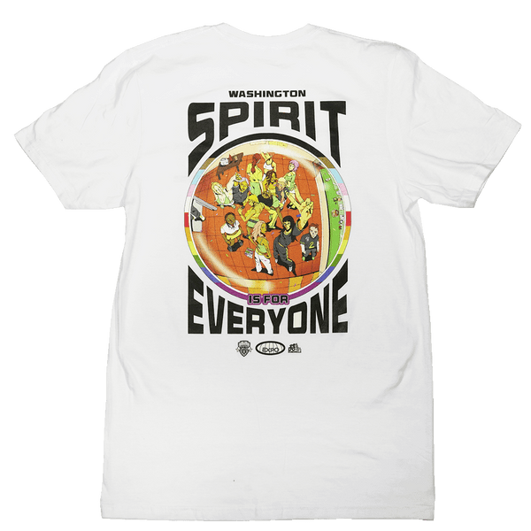 2025 Washington Spirit Pride White Tee – Washington Spirit Shop