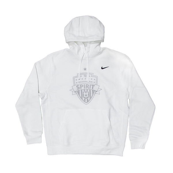 Nike 2023 Washington Spirit Hoodie - BIG SHIELD LOGO - White – Washington Spirit Shop