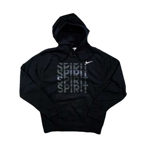 Nike Washington Spirit Hoodie - SPIRIT SPIRIT SPIRIT - Black Tonal – Washington Spirit Shop